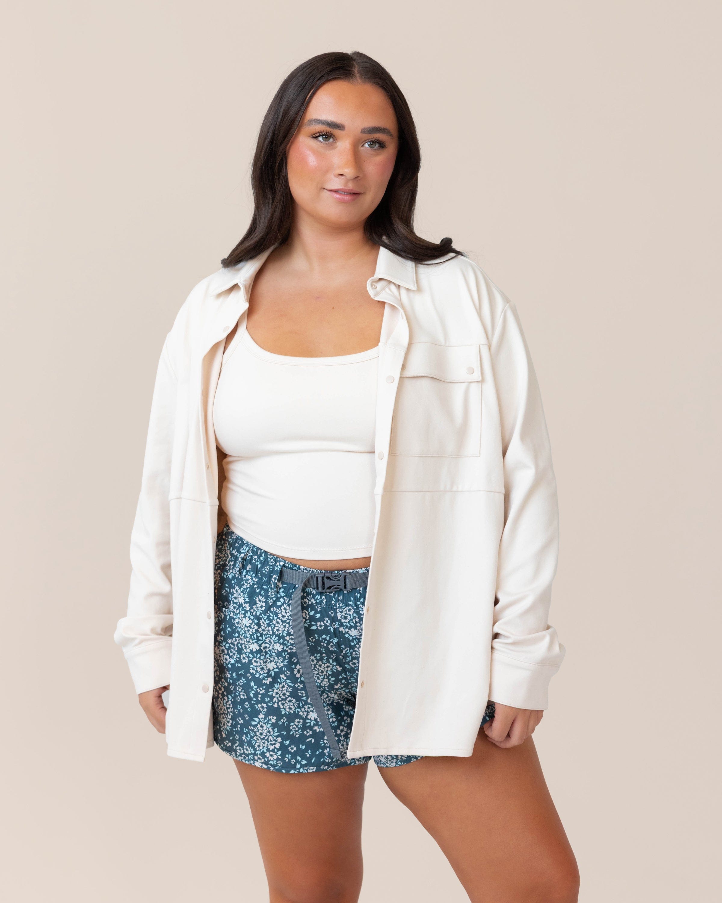 Alpine Sand Cloud Base Camp Button Up – Nani Swimwear